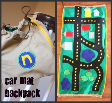 DIY Car Mat Backpack - I Can Teach My Child!