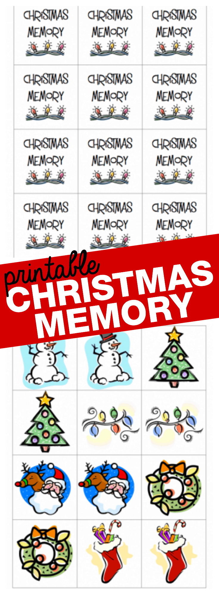 Christmas Memory Game - I Can Teach My Child!