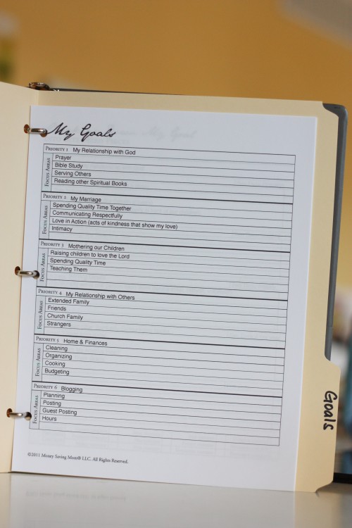 Goals, Organizing, and a New Binder? - I Can Teach My Child!