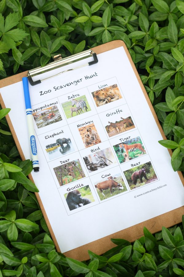 Zoo Scavenger Hunt Your Kids Will Love - I Can Teach My Child!