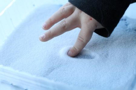 Snow & Ice Salt Writing Tray - I Can Teach My Child!