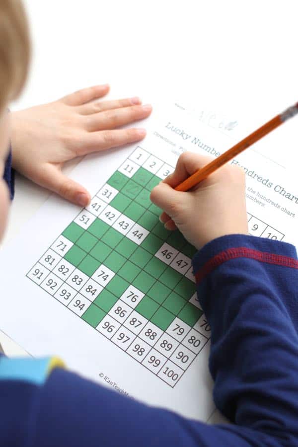 Four Leaf Clover Hundreds Chart Activity - I Can Teach My Child!