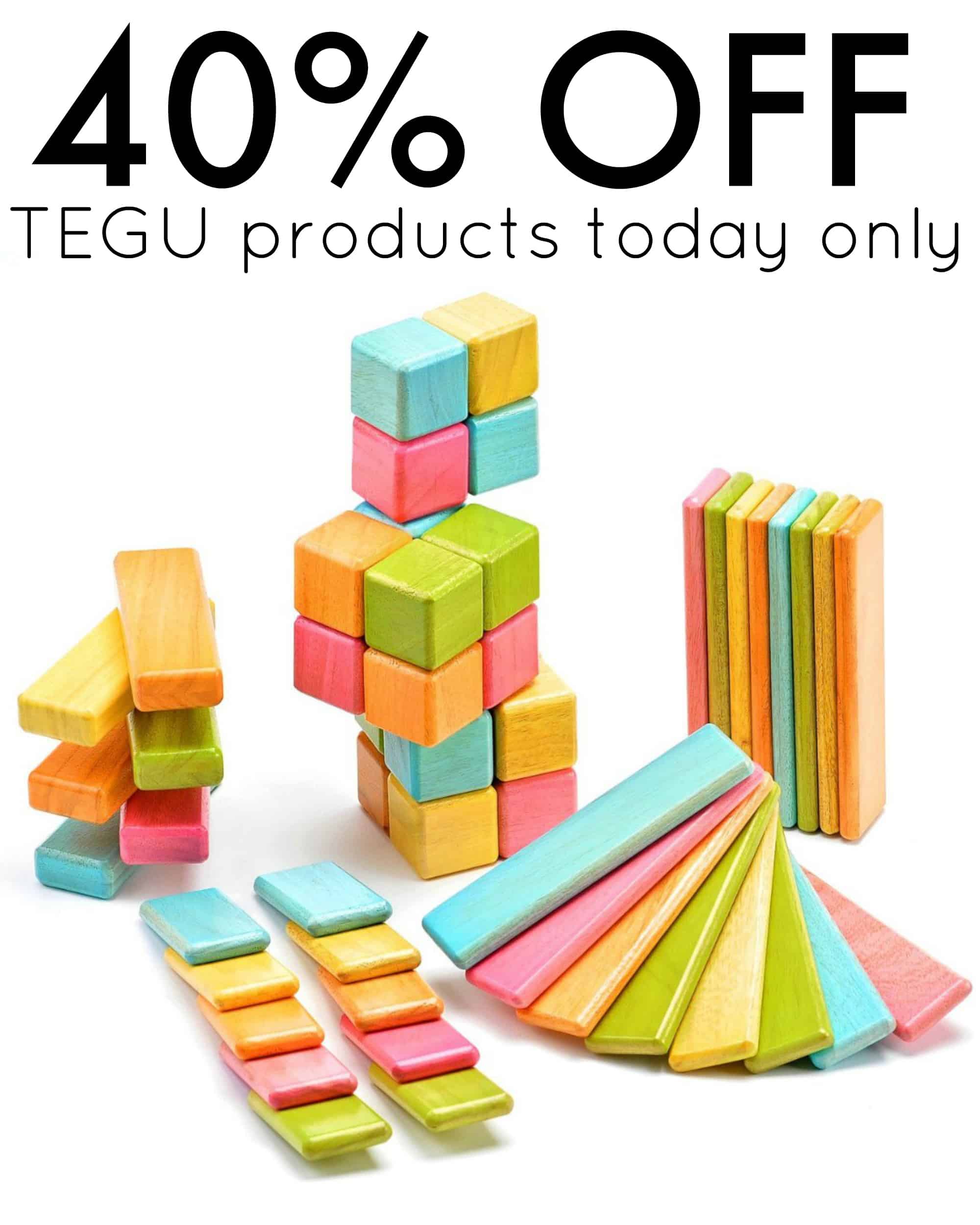 40% off TEGU Products Today Only On Amazon - I Can Teach My Child!