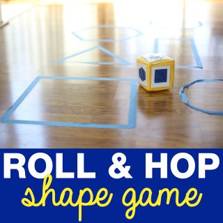 Roll Hop Shape Game For Toddlers - I Can Teach My Child!