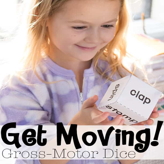 Gross-Motor Action Dice - I Can Teach My Child!