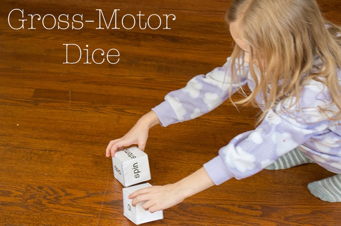 Gross-Motor Action Dice - I Can Teach My Child!