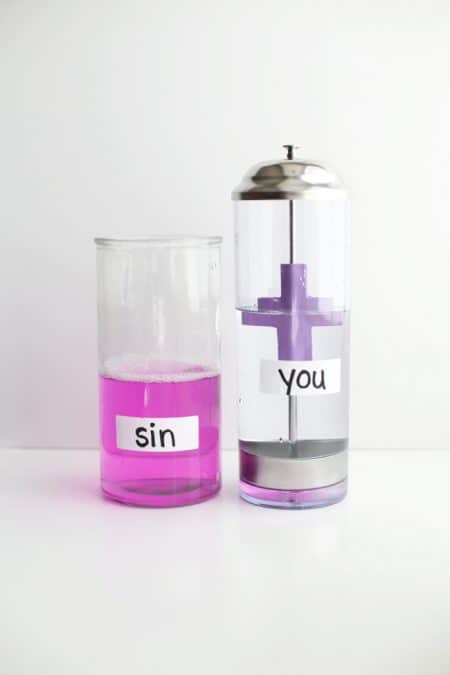 Science Experiment: Jesus Washes Our Sins Away