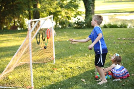 Olympic Rings Ball Toss - I Can Teach My Child!
