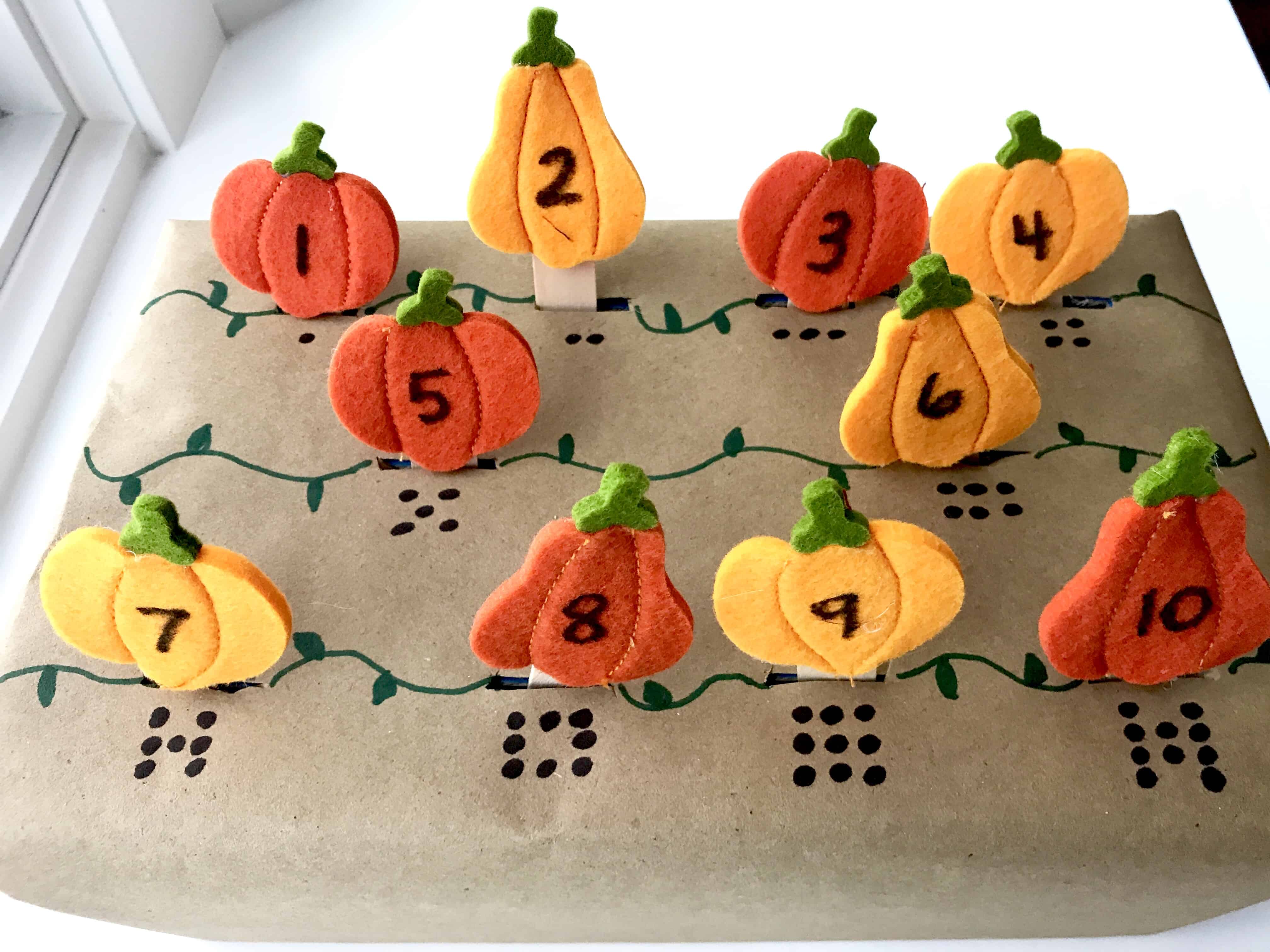 Pumpkin Patch Number Match | I Can Teach My Child! | Bloglovin’