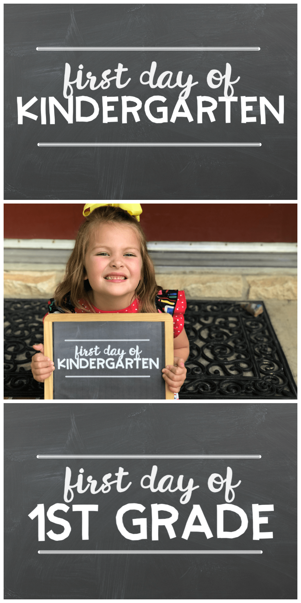 First Day Of Kindergarten Sign