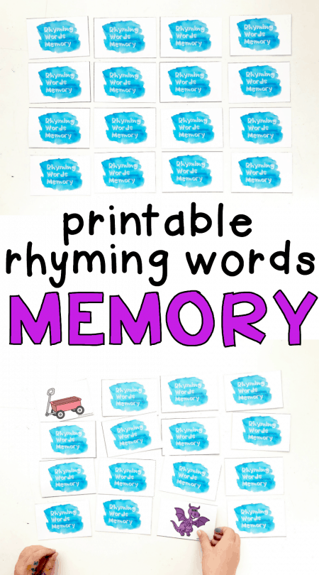 Printable Rhyming Words Memory Game - I Can Teach My Child!